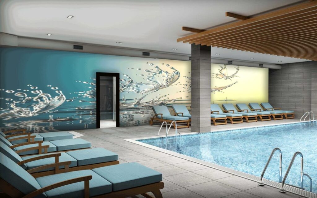 poolsoundwall wandbekleding voor vochtige ruimtes - Acoustiwall