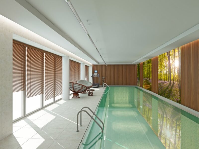 Pool Sound Wall binnen zwembad - Acoustiwall